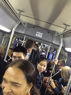 Crowded Metro Bus