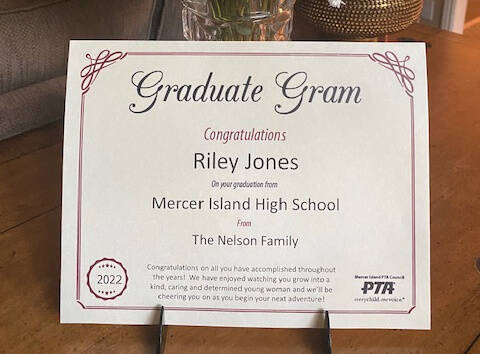 MI PTA Council Grad Grams are now on sale | Mercer Island Reporter