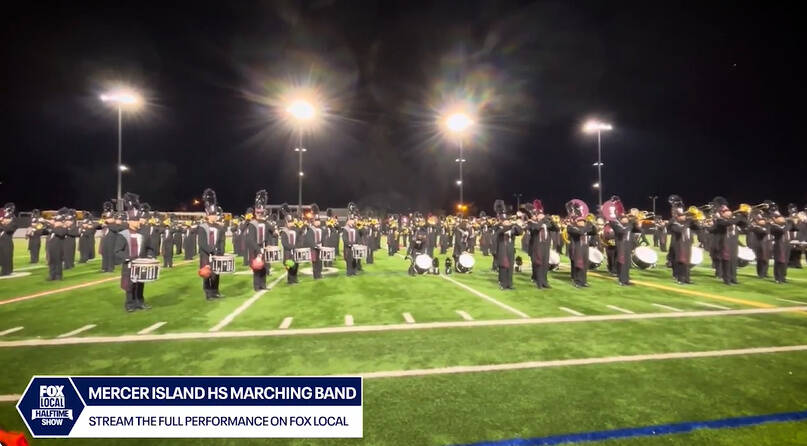 MIHS marching band shines on the television screen | Mercer Island Reporter