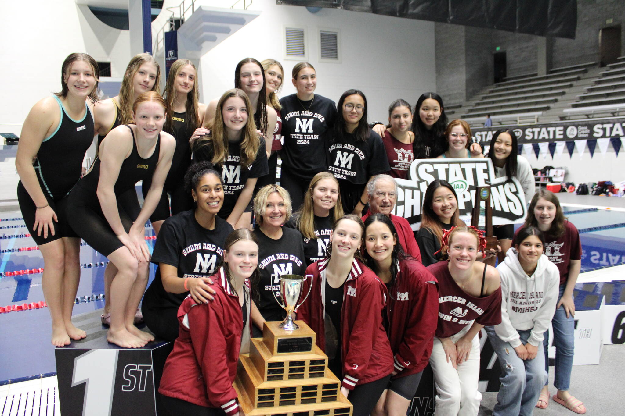MIHS girls swim and dive squad takes first at 3A state meet | Mercer ...