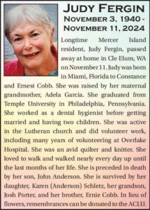 Obituaries | Mercer Island Reporter