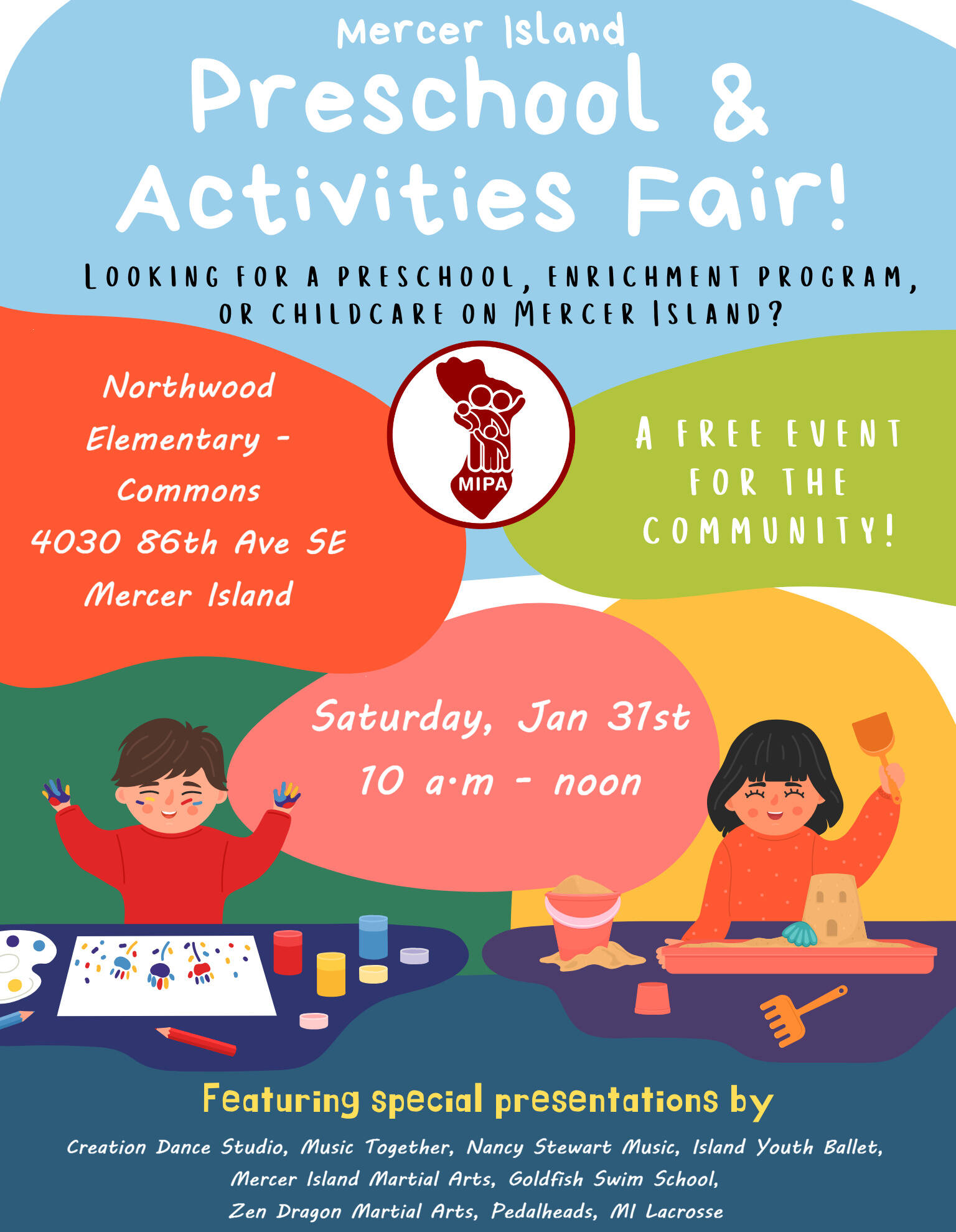 MIPA presents Preschool and Activities Fair on Jan. 31 | Mercer Island ...