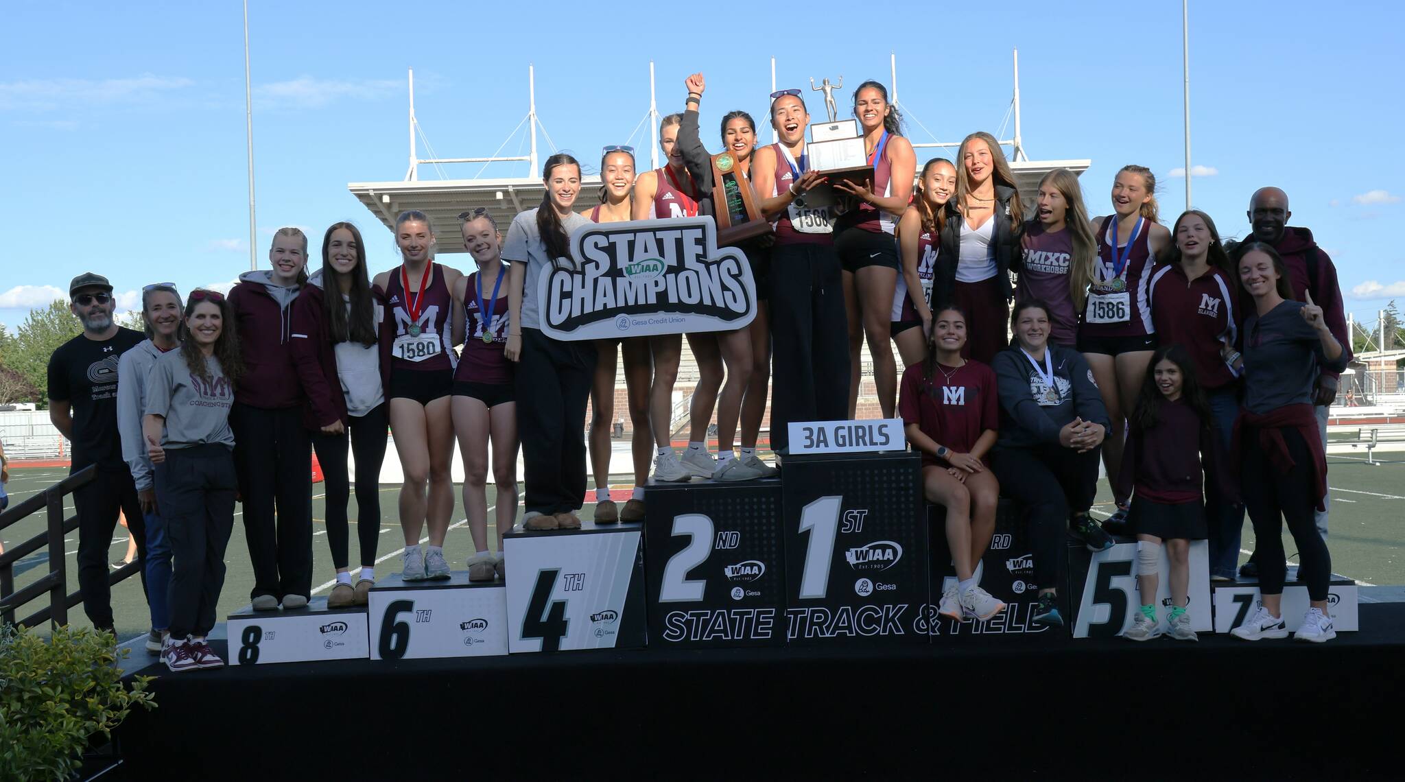Twice is nice: MIHS girls track and field team repeats as state champs ...