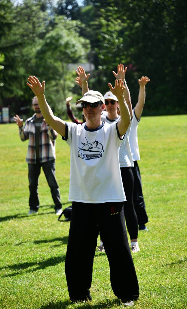 Stretching out at Tai Chi in the Park | Mercer Island Reporter