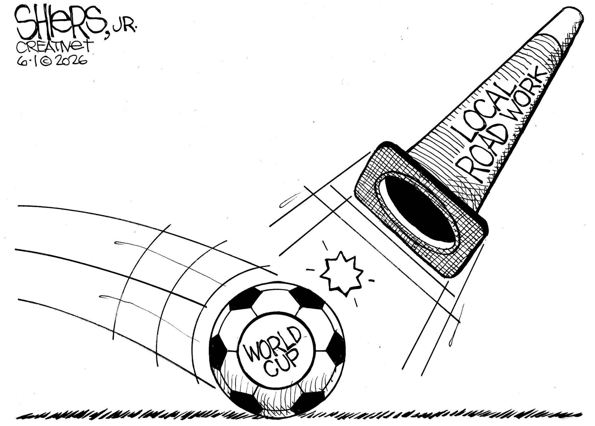 World Cup vs. Seattle area traffic | Cartoon by Frank Shiers | Mercer ...